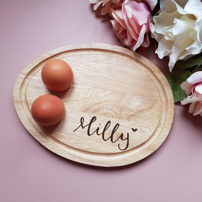 Personalised Egg Board, Custom Easter Gift, Egg Cup, Eggs and Soldiers ...