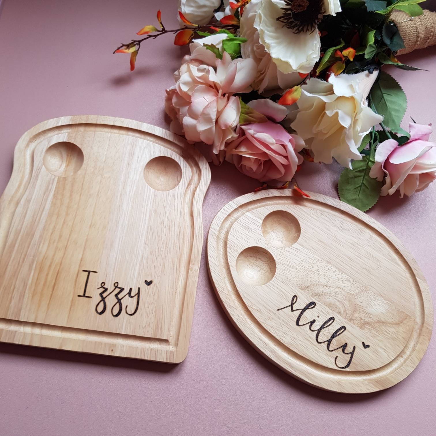 Dippy Egg and Soldiers Plate, Wooden Egg Board Perfect Easter Gift for ...