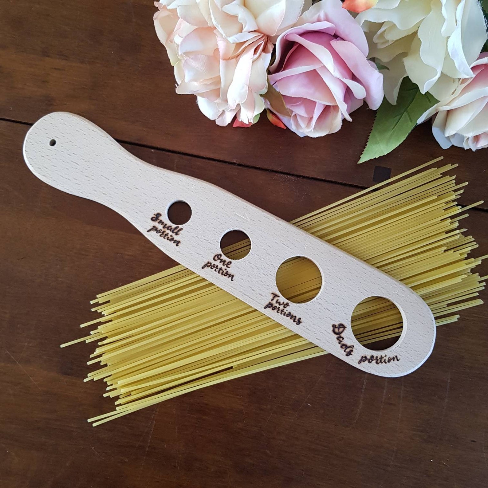Personalised Spaghetti Measure Wooden Pasta Size Guide - Etsy