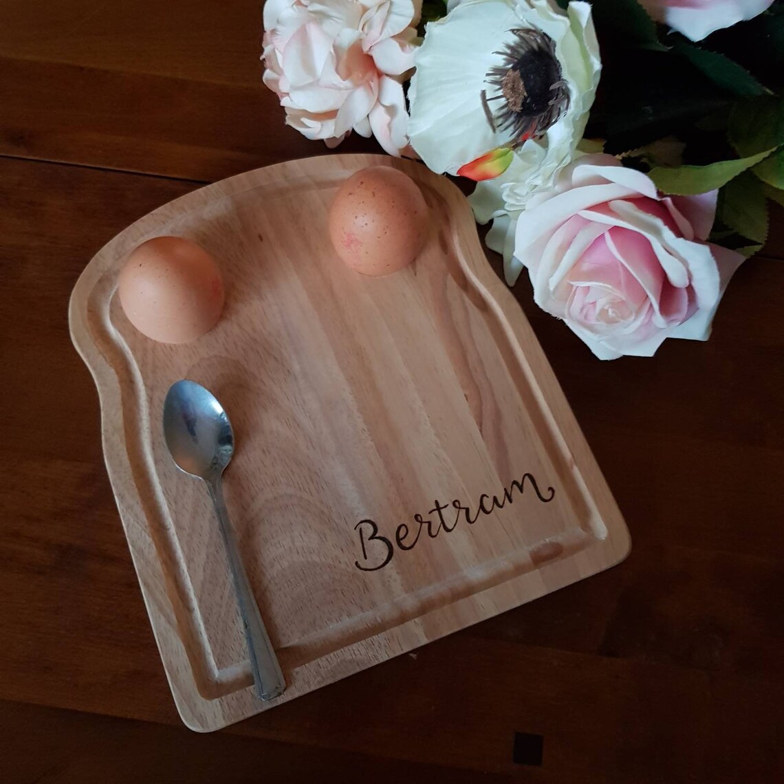 Dippy Egg and Soldiers Plate Wooden Egg Board Perfect Easter | Etsy