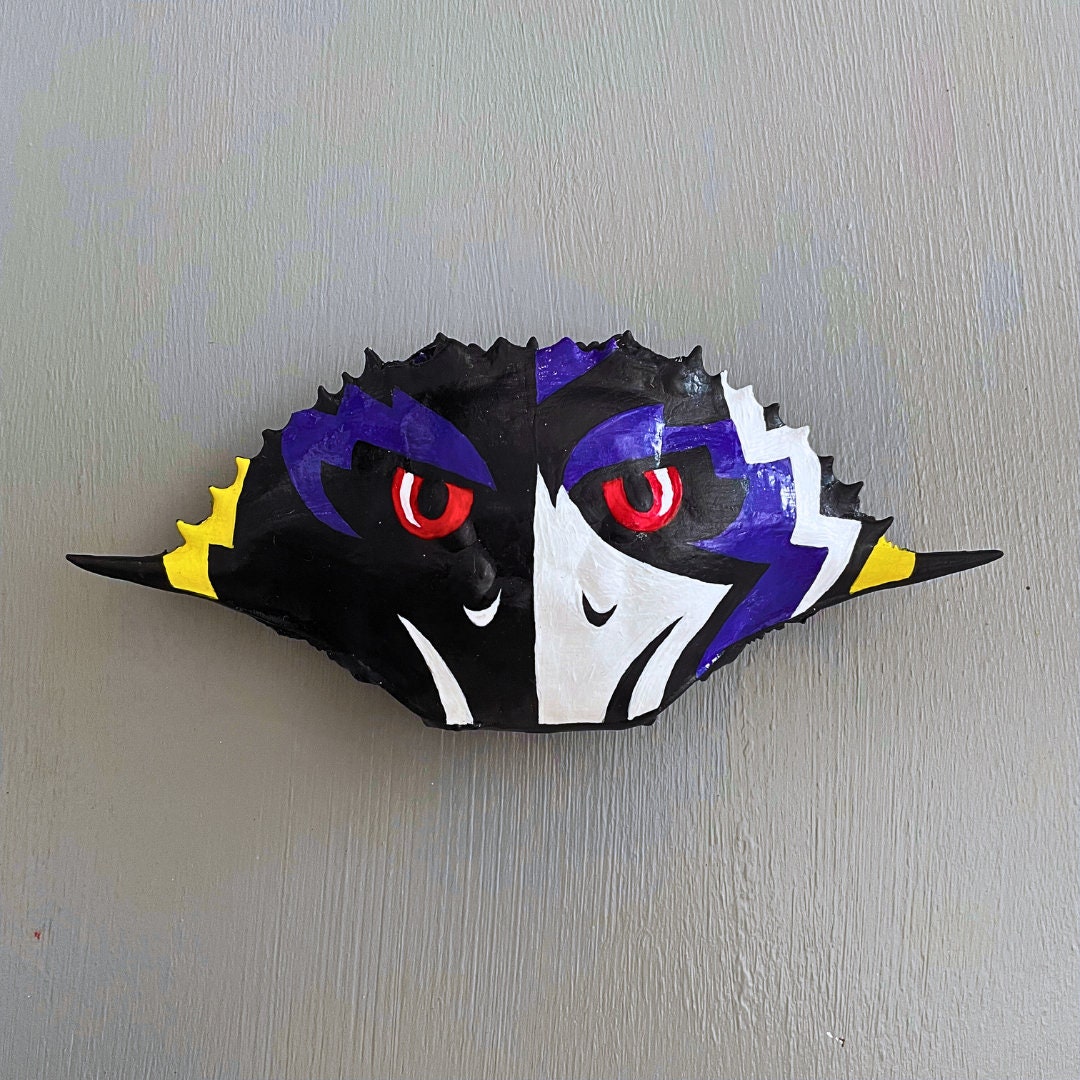 Baltimore Ravens Themed, Hand-painted Crab Shell Ornament - Etsy