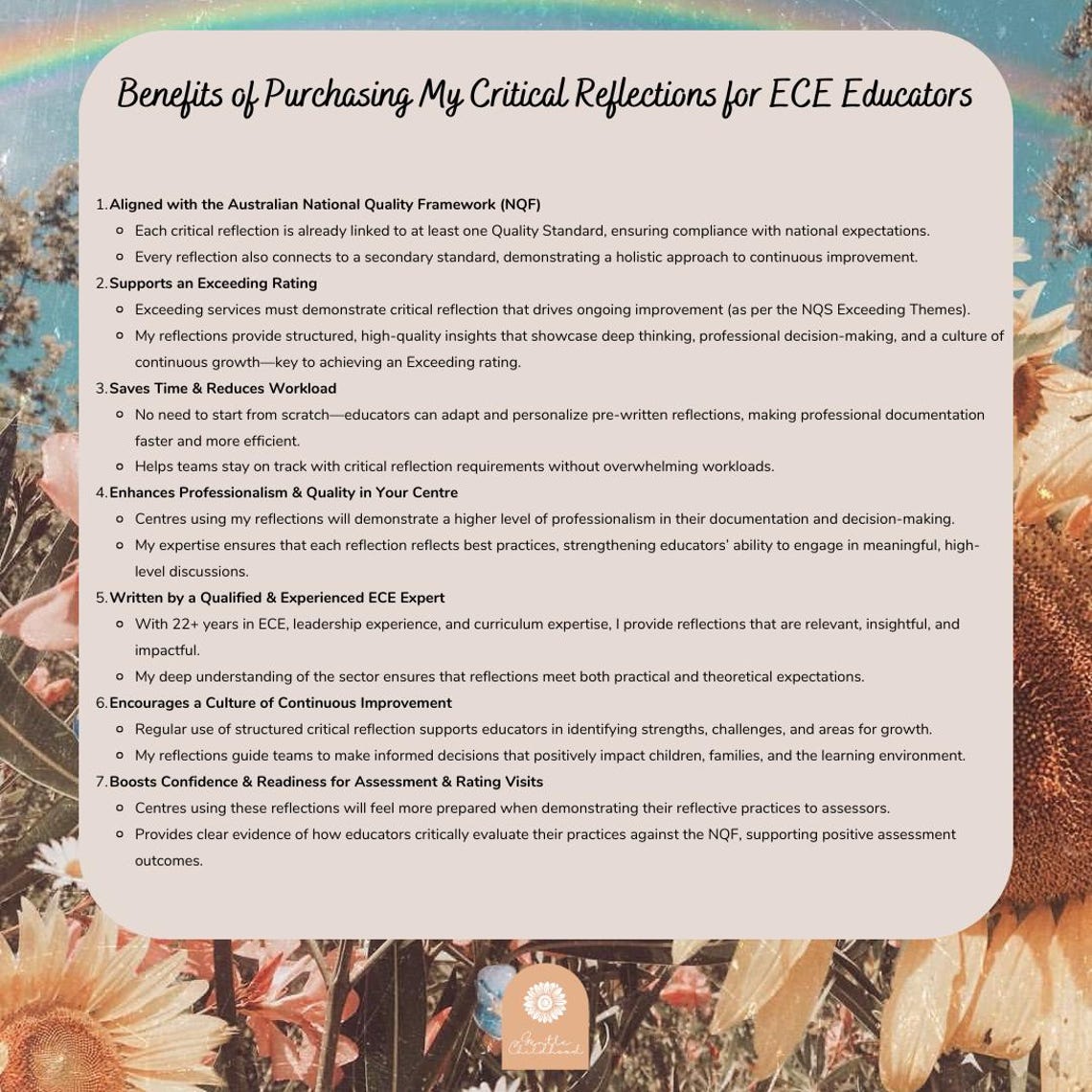 Critical Reflection Template for ECE Leaders to Reflect Assessment and ...