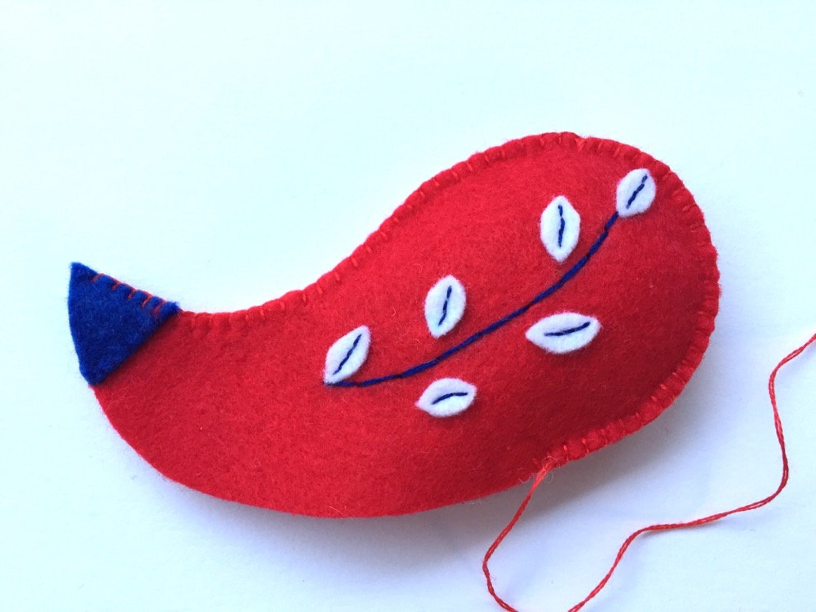 Felt Fox Sewing Pattern, Swedish Fox Felt Ornament, Felt Fox Digital ...