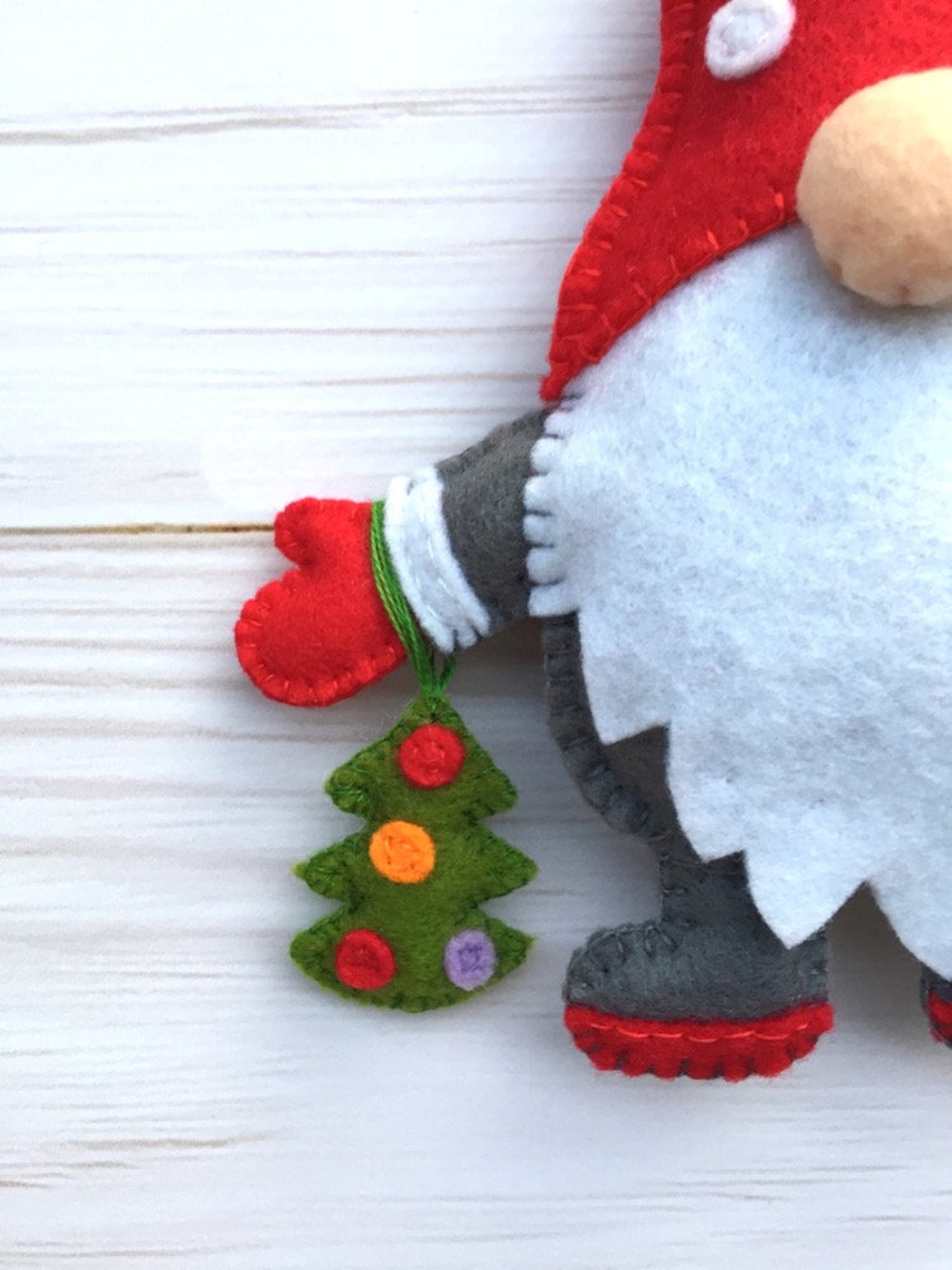 Swedish Gnome Ornament Pattern, Scandinavian Gnome, Christmas Gnome ...