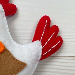 Felt Hen Pdf Pattern Easter Hen Ornament Pdf Felt Chicken Pattern - Etsy