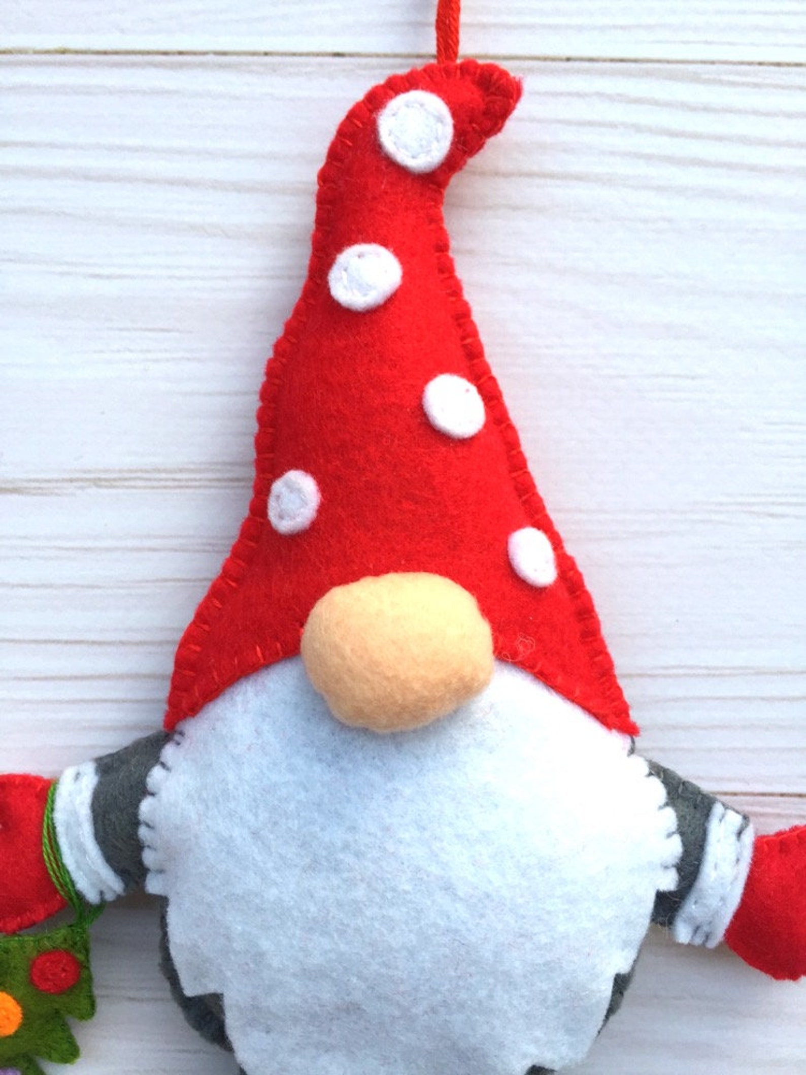 Swedish Gnome Ornament Pattern, Scandinavian Gnome, Christmas Gnome ...