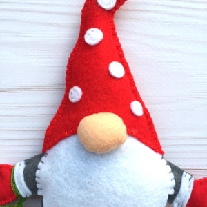 Swedish Gnome Ornament Pattern, Scandinavian Gnome, Christmas Gnome ...