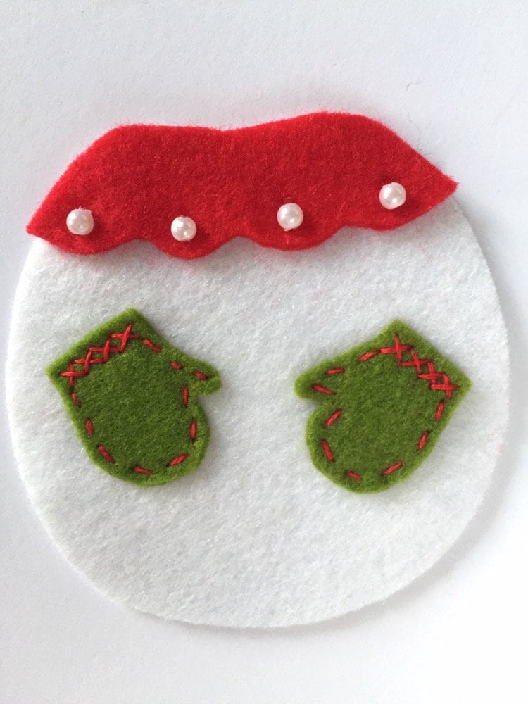 Felt Snowman Pdf Pattern, Snowman Ornament Patter, Sewing Snowman Pdf ...