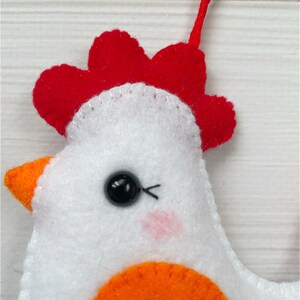 Felt Hen Pdf Pattern Easter Hen Ornament Pdf Felt Chicken Pattern - Etsy