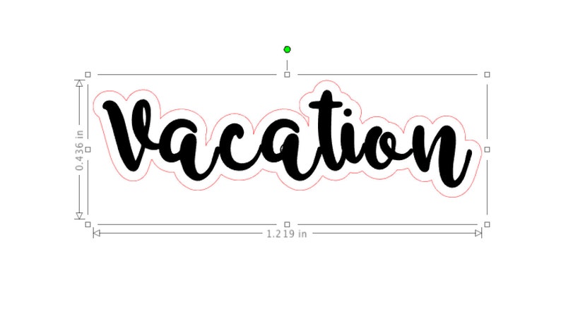 VACATION Script Typography Planner Stickers S56 - Etsy
