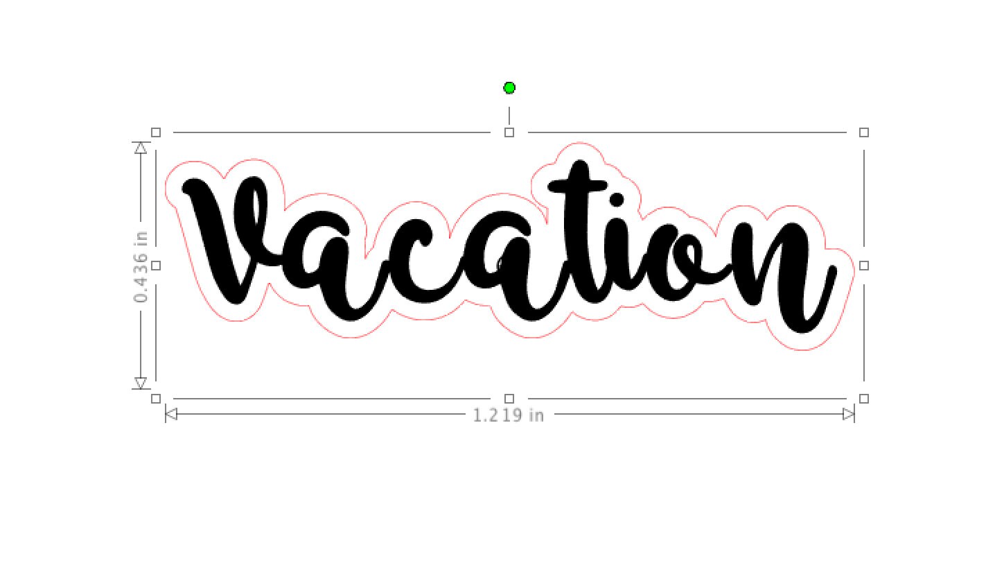 VACATION Script Typography Planner Stickers S56 | Etsy