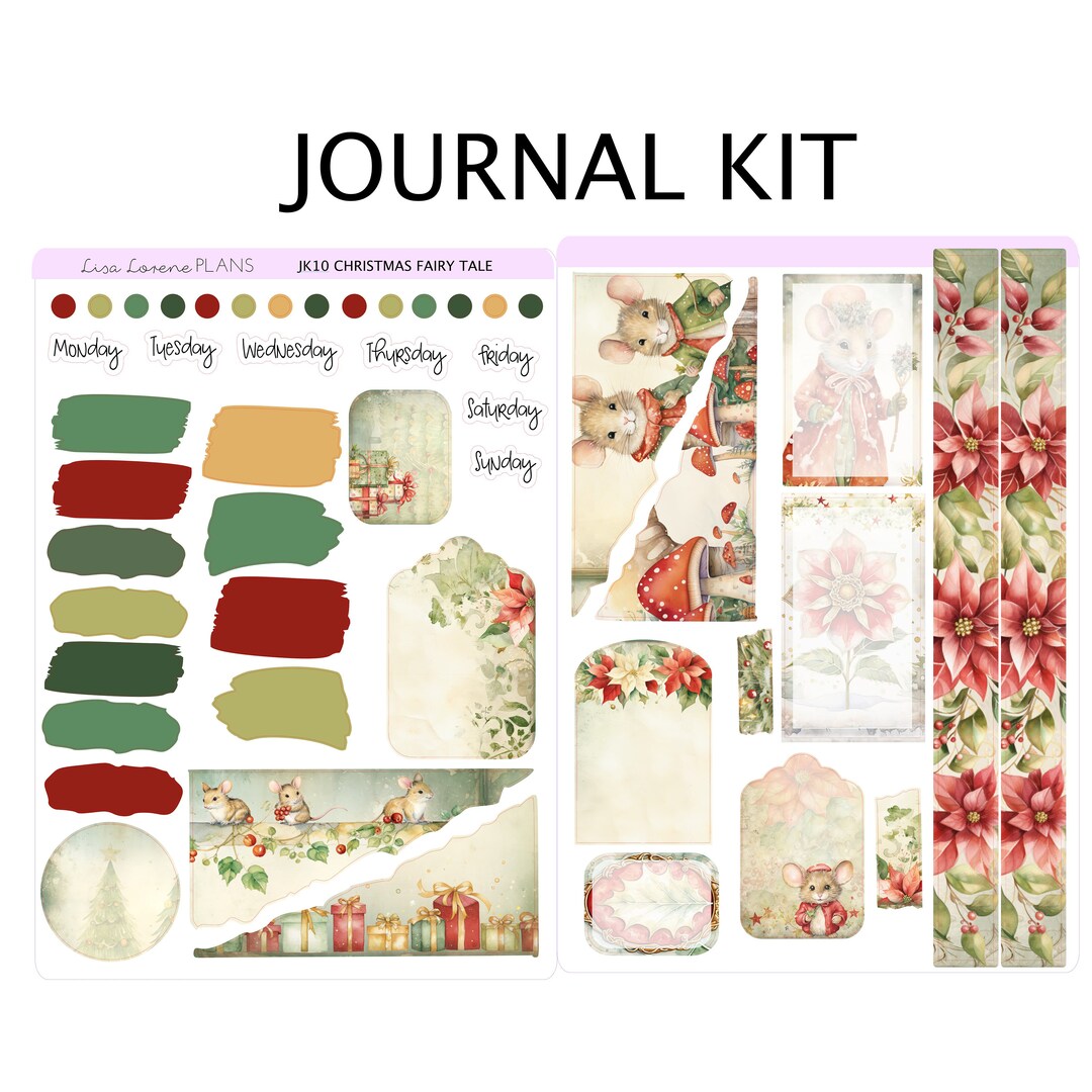 CHRISTMAS FAIRY TALE Bujo Journaling Sticker Kit Perfect for Many ...