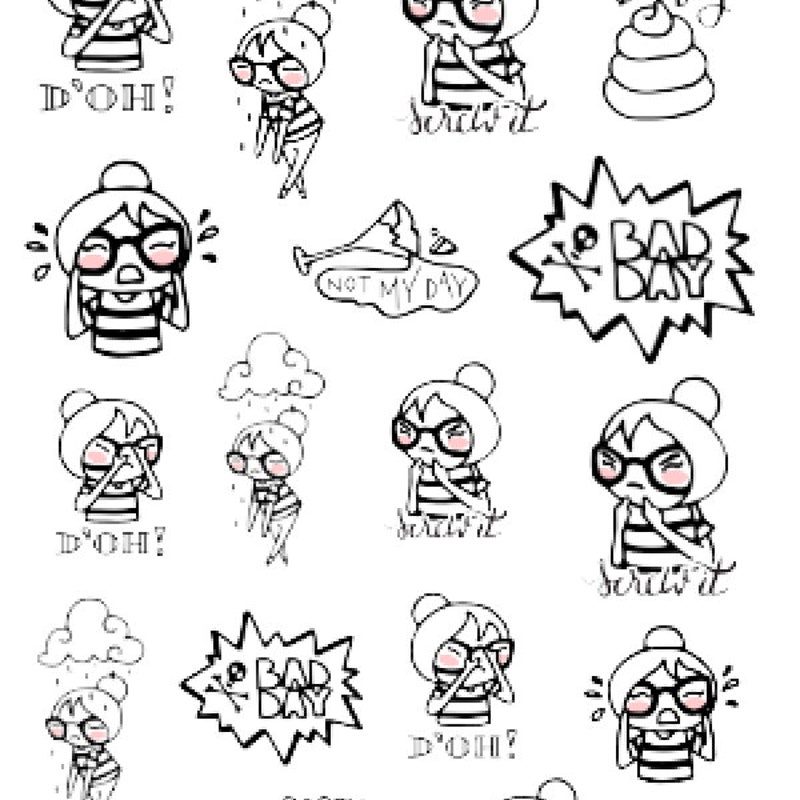 Bad Day Stickers - Etsy