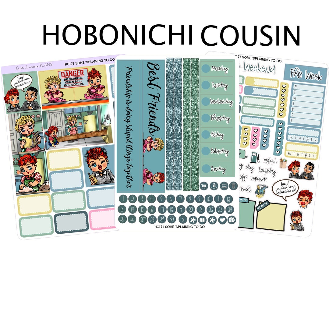 SOME 'SPLAINING TO Do Hobonichi Cousin Weekly Planner Sticker Kit ...