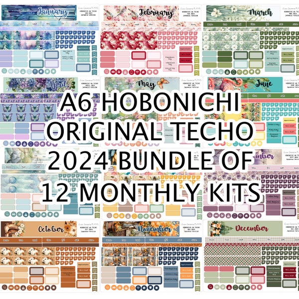 2024 Hobonichi Techo A6 Stickers - Etsy