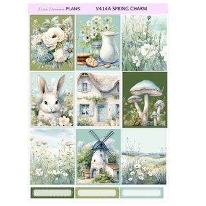 SPRING CHARM Weekly Sticker Kit | Vertical Planner | Perfect for ...