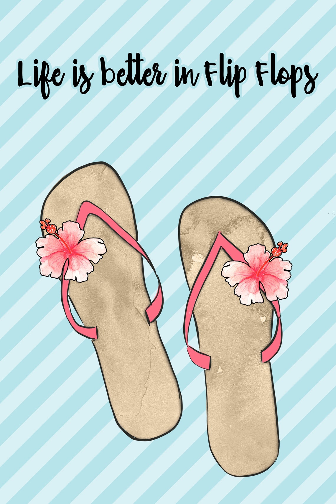 SUMMER FLIP FLOP Dashboard | Journaling Card for Ringed Planners ...