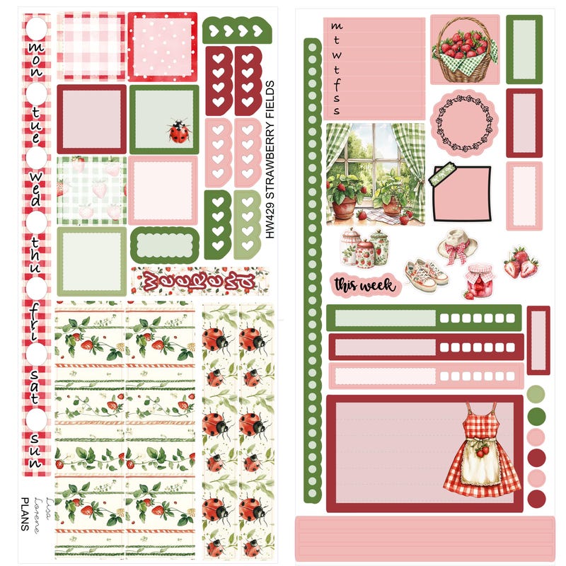 Hobonichi Strawberry - Etsy