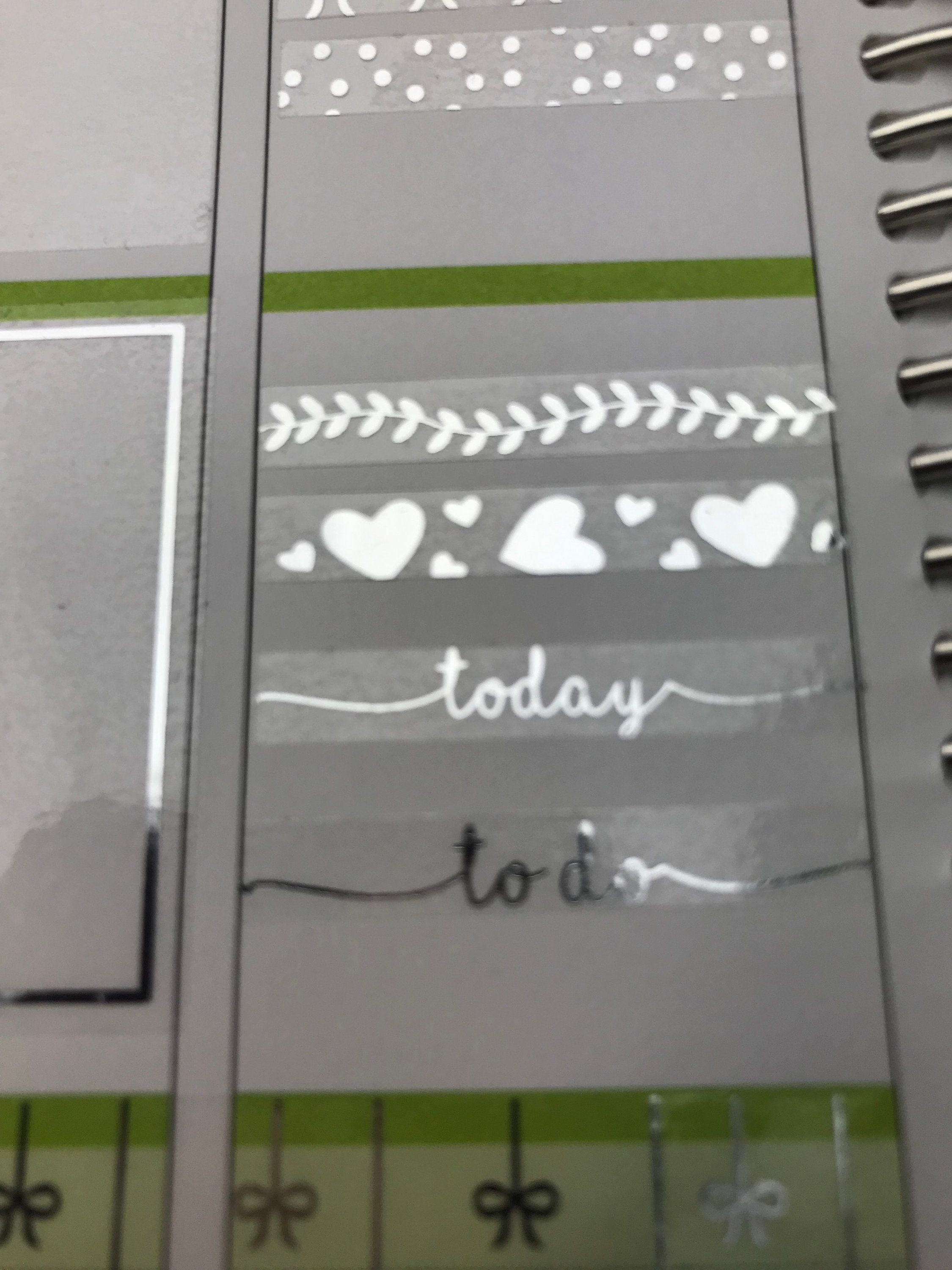 FOILED & PERFORATED OVERLAY Clear Tape Today Header Overlay - Etsy