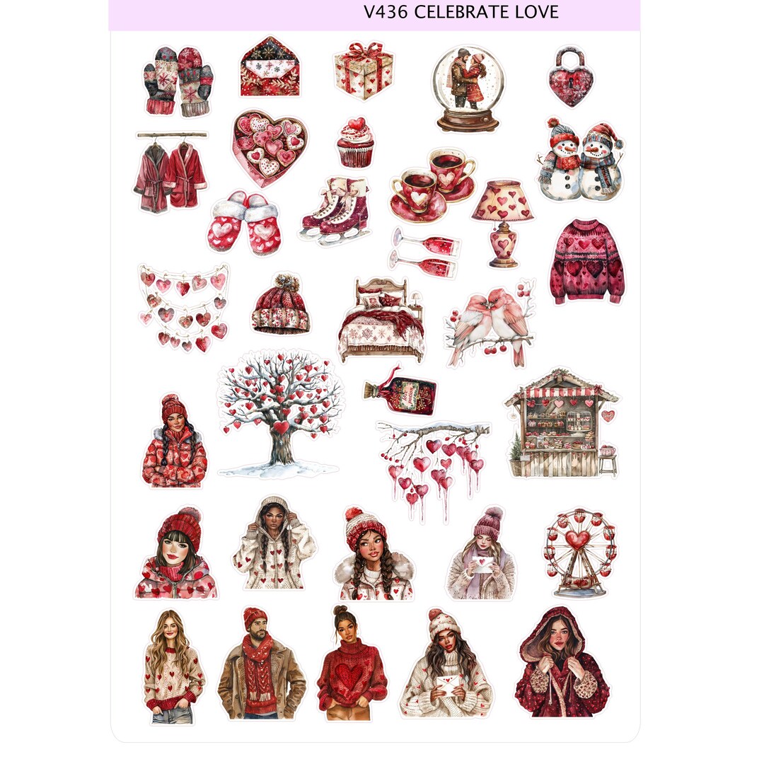 LOVE Deco Weekly Planner Sticker Kit Vertical Planner Perfect for ...