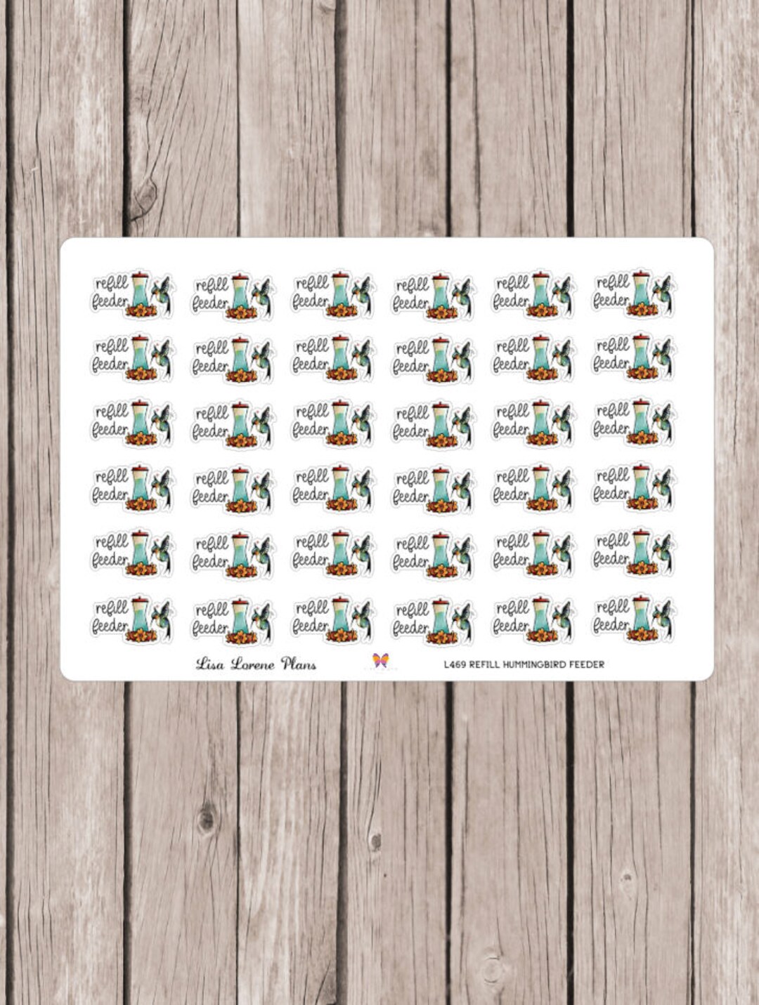 REFILL HUMMINGBIRD FEEDER ** Shop Exclusive** Planner Stickers Perfect ...