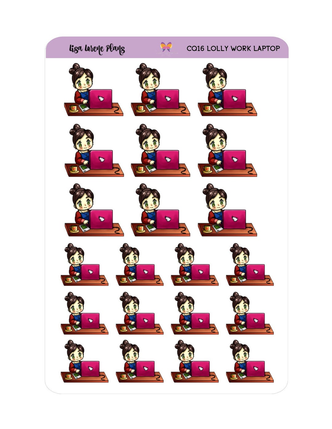 LOLLY Laptop Computer Work | SHOP EXCLUSIVE Character | Planner ...