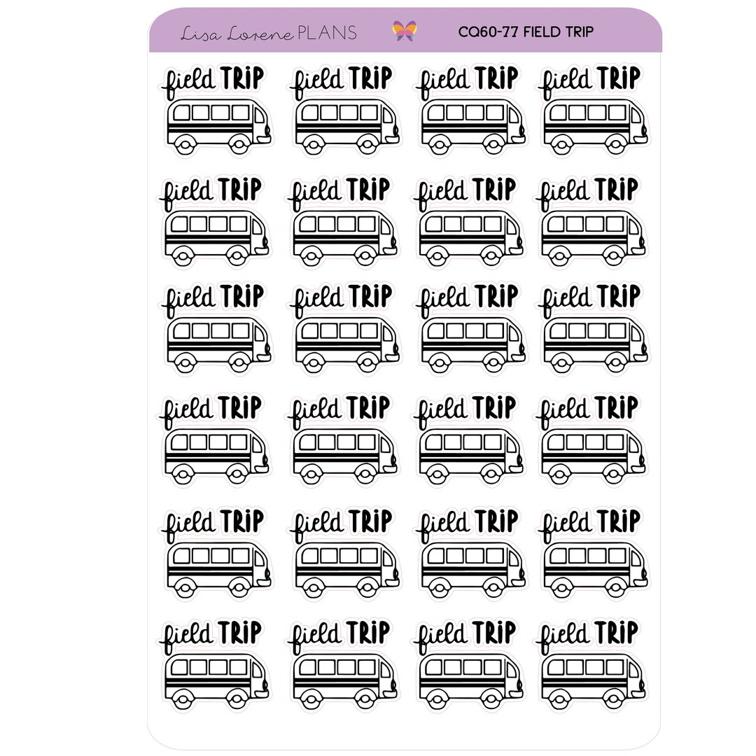 SANDY FIELD TRIP Stickers | Neutral Doodle Character | Perfect for All ...