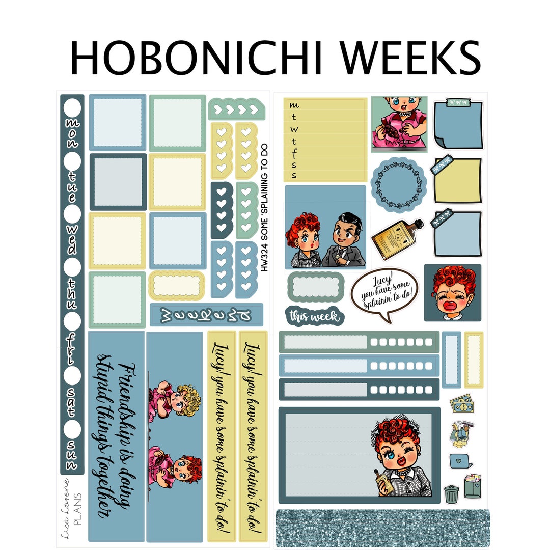 SOME 'SPLAINING TO Do Weekly Set for Hobonichi Weeks Sticker Kit ...