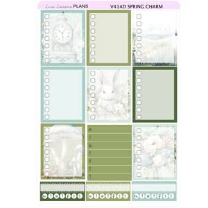 SPRING CHARM Weekly Sticker Kit | Vertical Planner | Perfect for ...