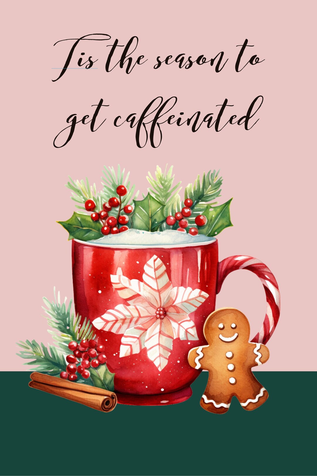 CHRISTMAS COFFEE Quote Books Dashboard | Journaling Card for Ringed ...