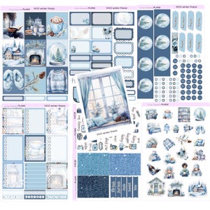 WINTER FREEZE Weekly Planner Sticker Kit | Vertical Planner | Perfect ...