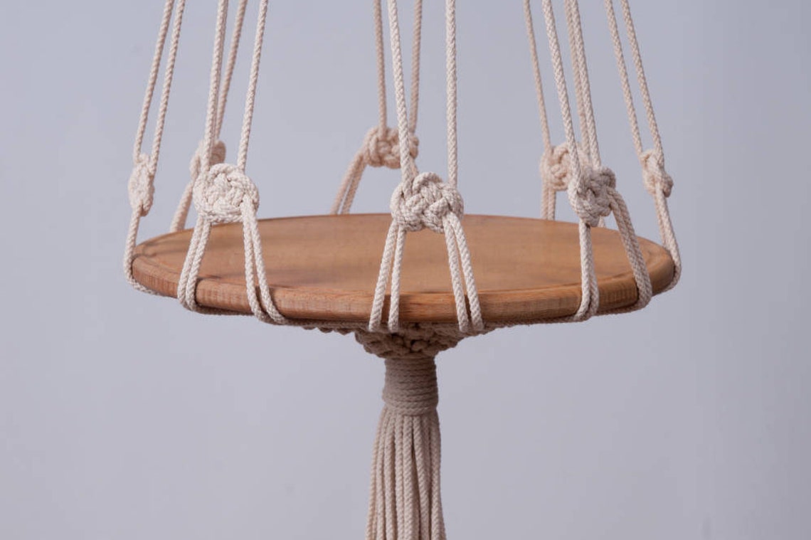 Macrame Hanging Table or Plant Hanger 6 Mm Cotton Cord Home - Etsy Canada