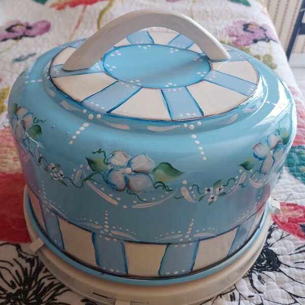 Painted Cake Saver - Etsy