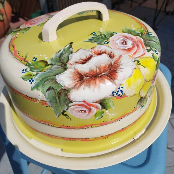 Painted Cake Saver - Etsy