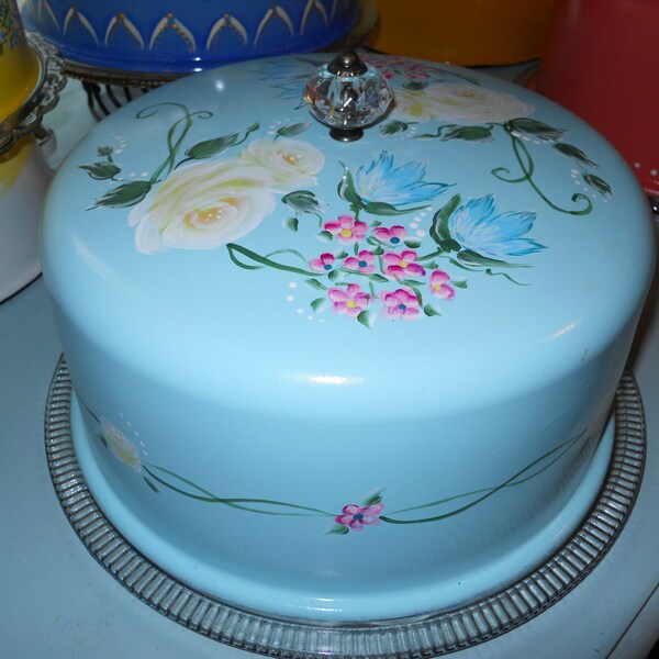 Painted Cake Saver - Etsy