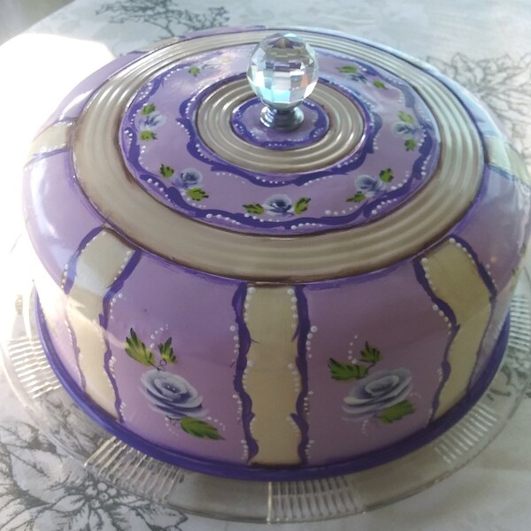 Painted Cake Saver - Etsy