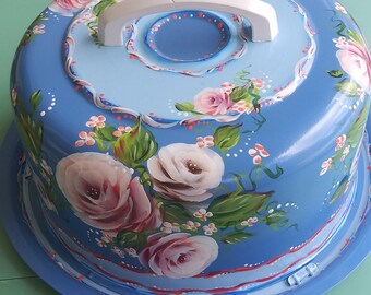Painted Cake Saver - Etsy