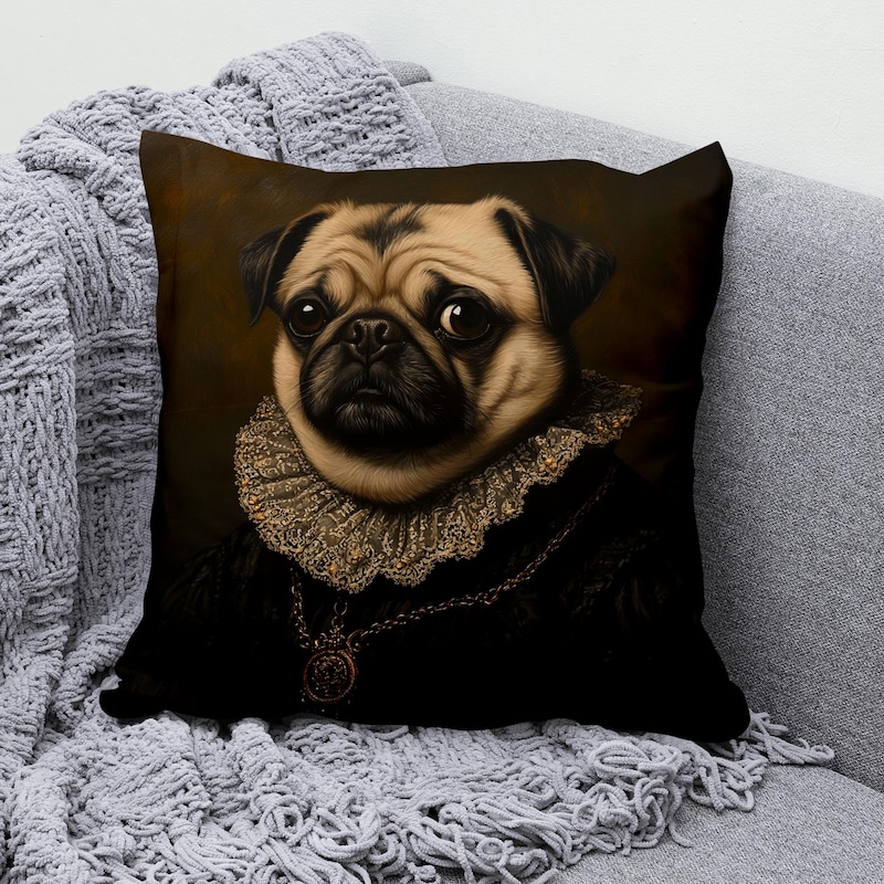 Personalised Pug Cushion - Etsy