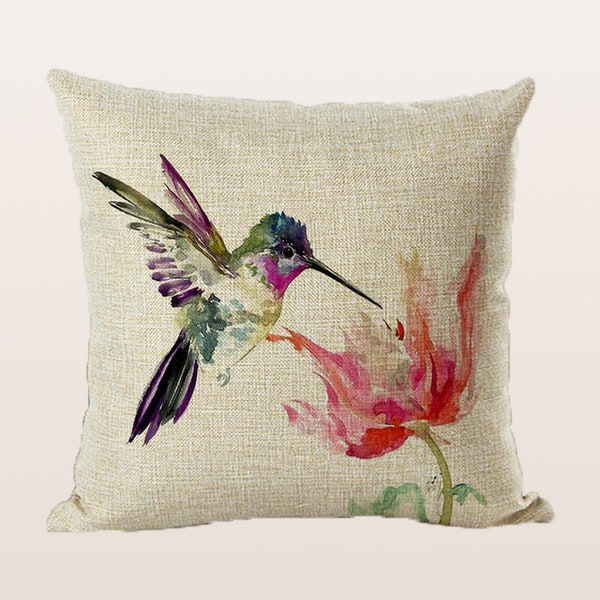 Hummingbird Pillow - Etsy
