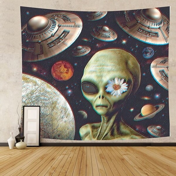 Ufo Tapestry - Etsy