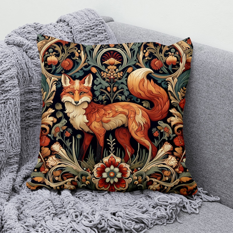 Fox Pillow Cover - Etsy
