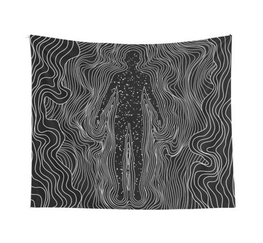 Abstract Line Art Tapestry Minimalist Wall Tapestry Nordic Wall Hanging ...