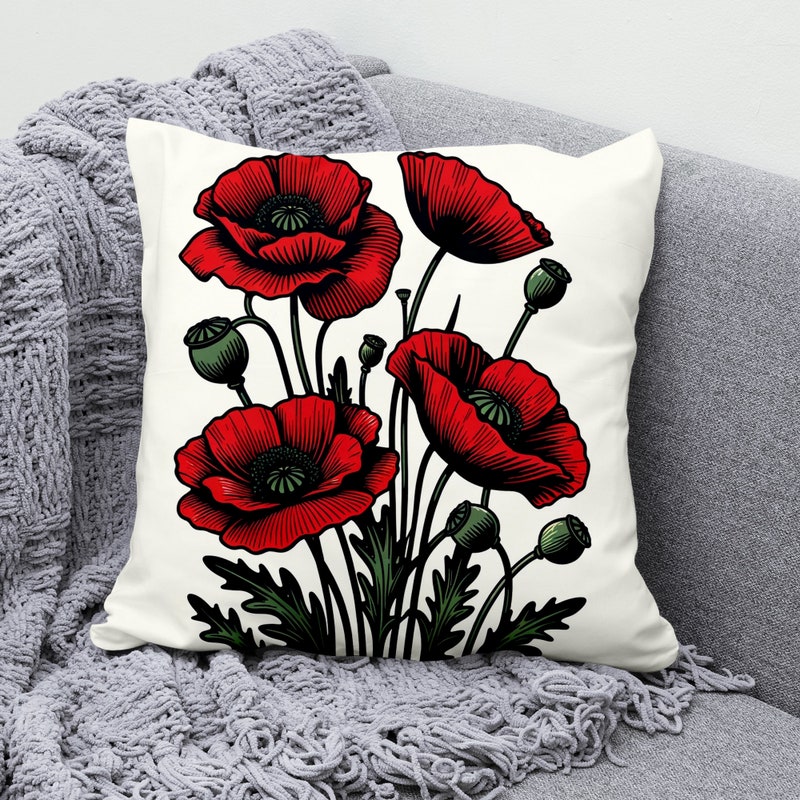 Poppy Pillows - Etsy