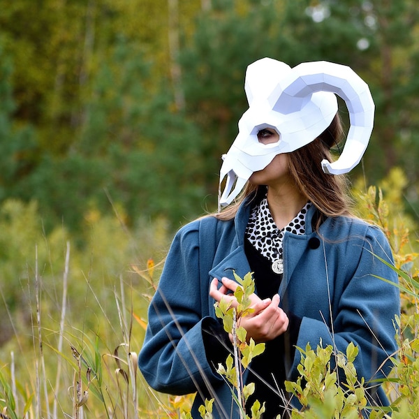 Goat Mask - Etsy