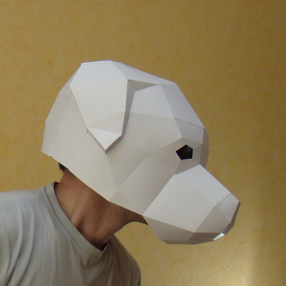 Easy to Make Papercraft Dog Mask Instant Pdf Download - Etsy UK