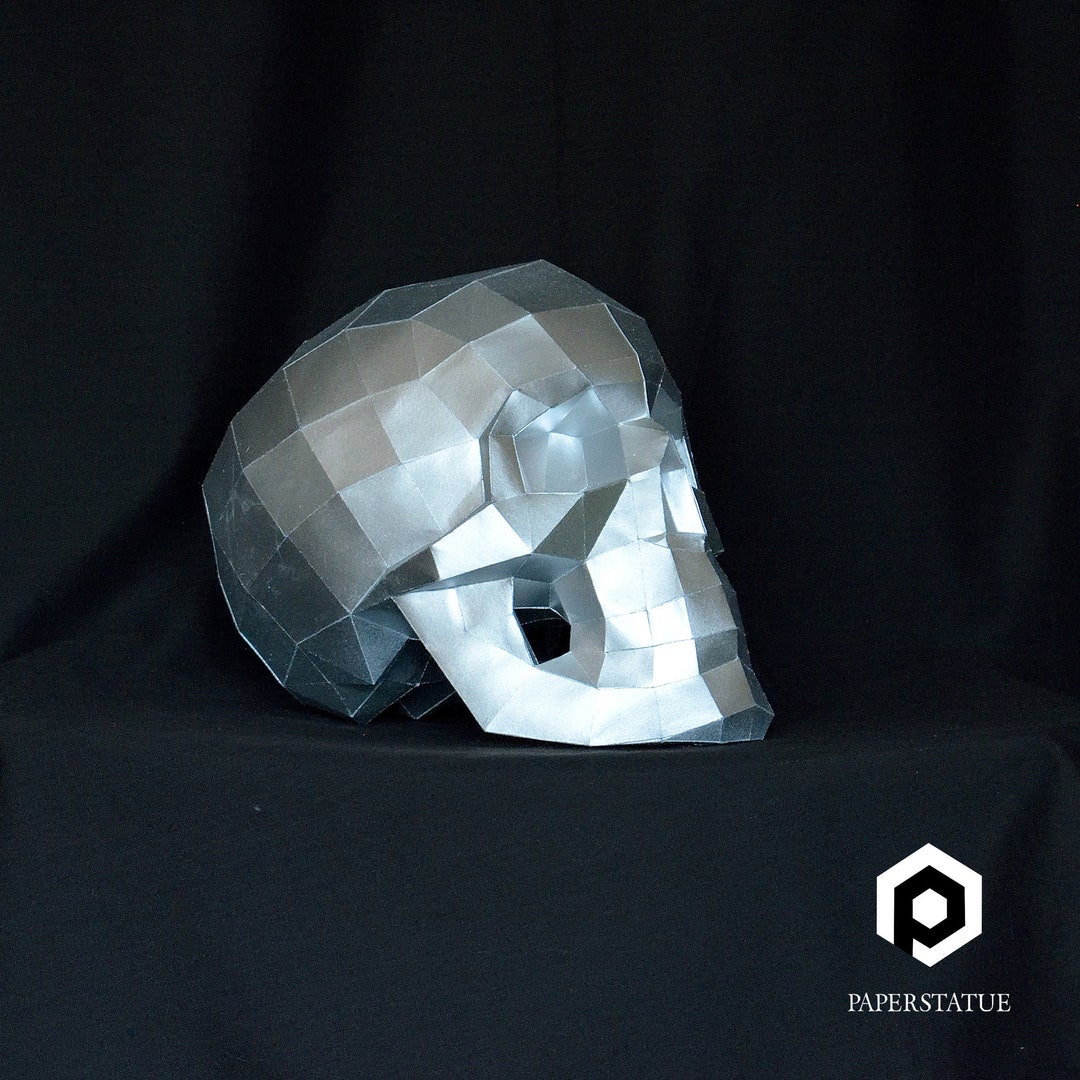 Skull Papercraft, Download and Make Your Own Real Size Paper Skull ...
