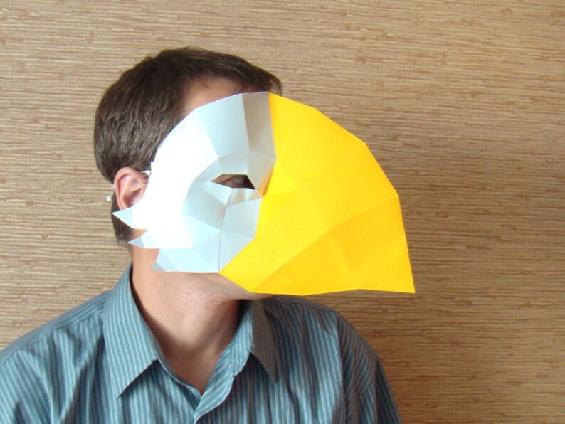 Bird Beak Mask Bird Mask Printable DIY Pdf Template Paper - Etsy
