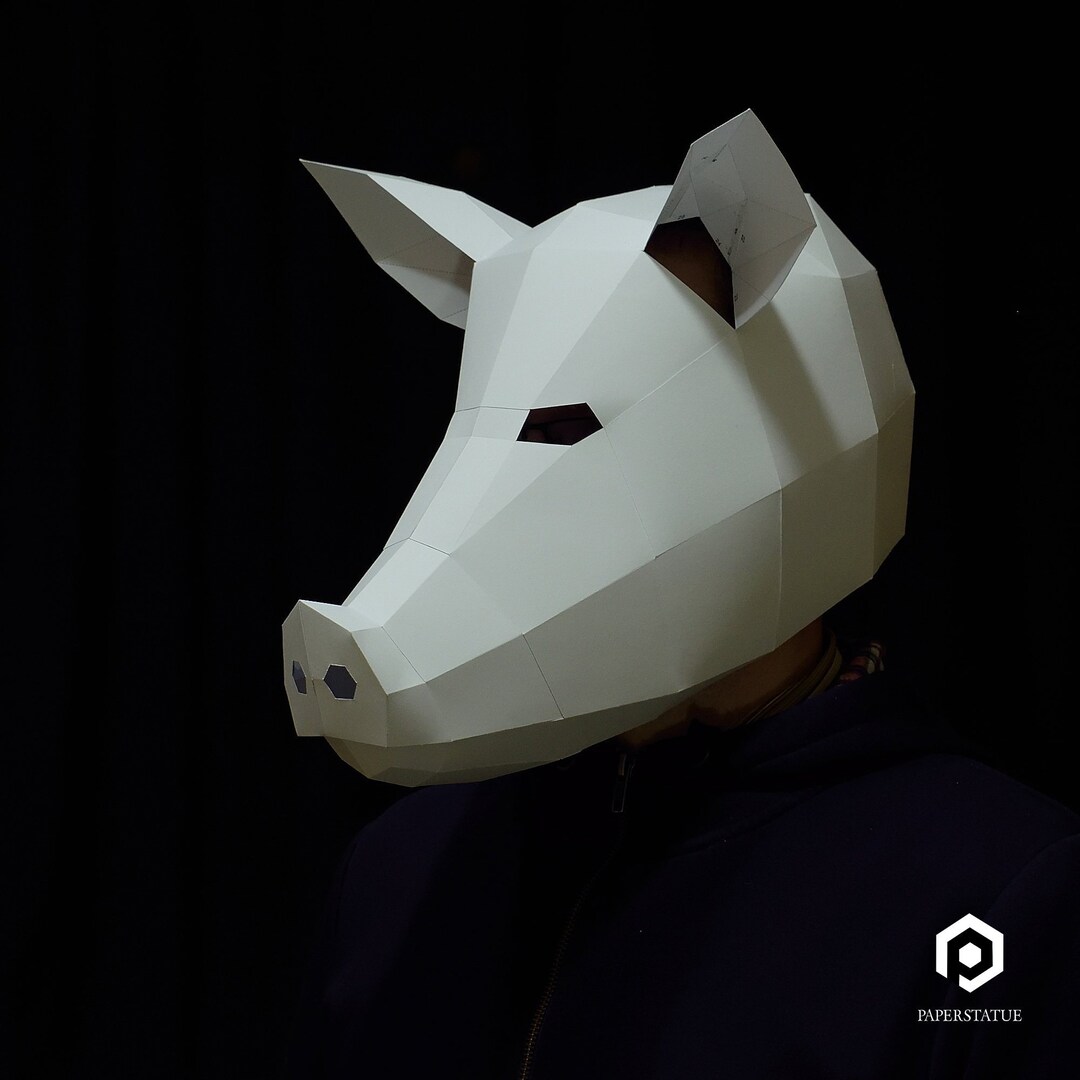 Papercraft Pig Mask, Make Your Own Pig Party Mask for 2019 - Etsy