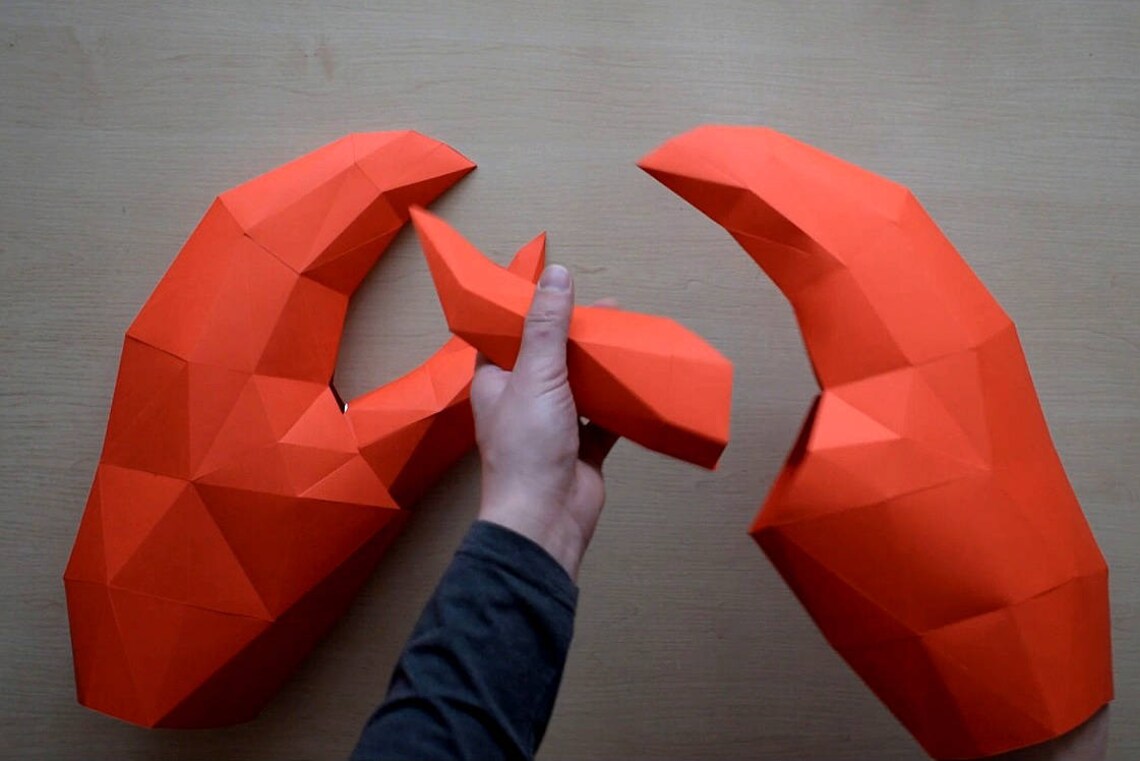 Lobster Claws Papercraft Instant Pdf Download, Papercraft Printable DIY ...