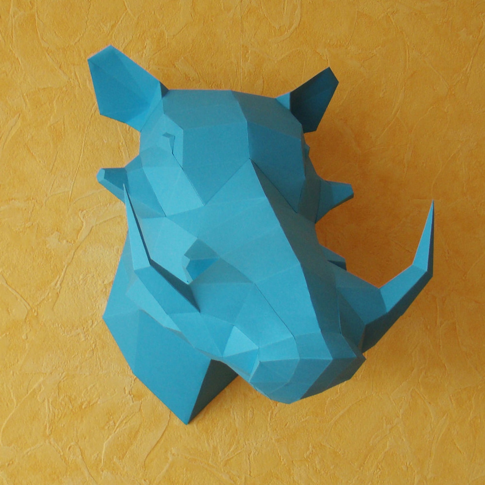 Warthog Boar papercraft DIY Trophy Download and make your own | Etsy